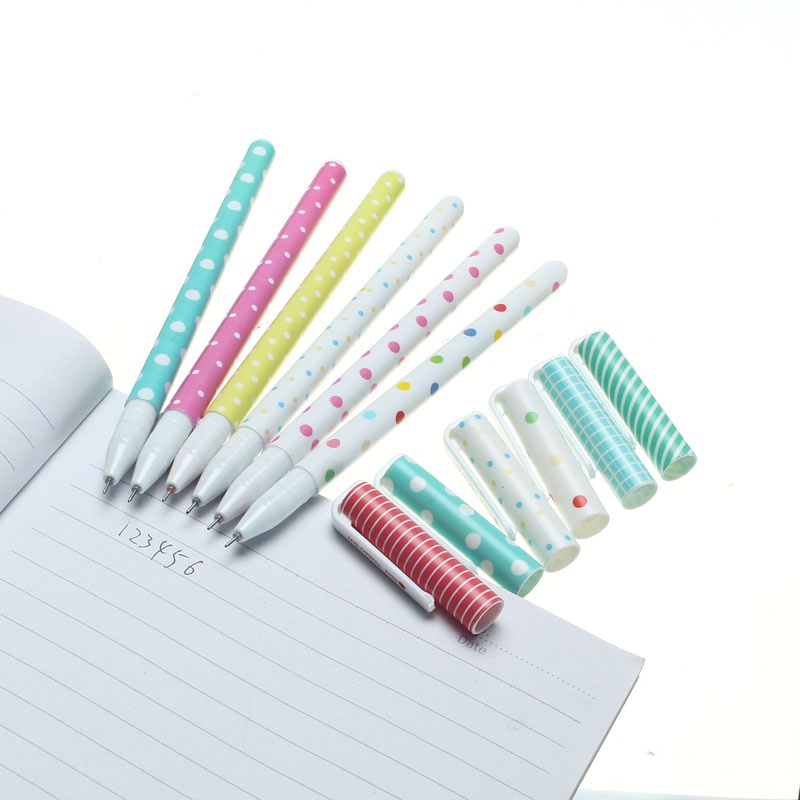 6 Pcs/lot Kawaii Cartoon Colorful Gel Pen Set Cute Korean Stationery ...