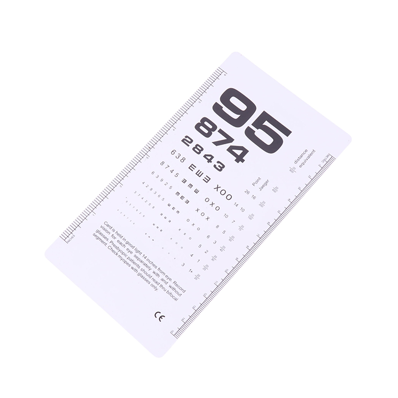 The List Standard Eye Test Chart Eyesight Testing Wall Visual Exam ...