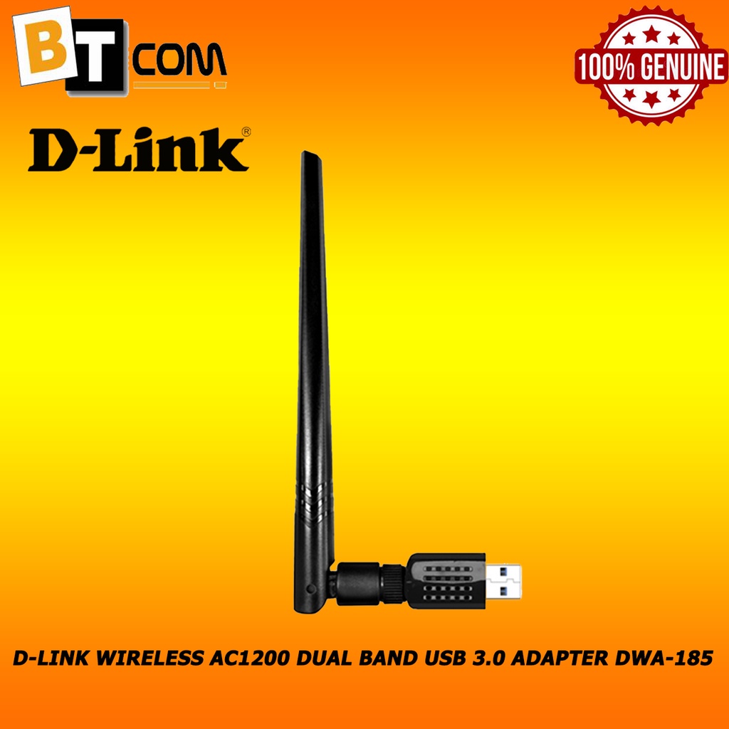 D-Link Wireless AC1300 Dual Band USB 3.0 Adapter DWA-185 | Lazada