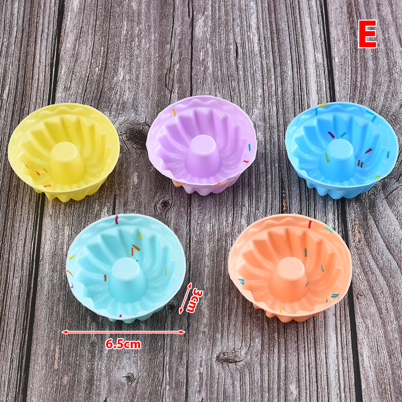 5pcs/Set Silicone Cake Mold Muffin Cupcake Baking Molds Kitchen Maker ...