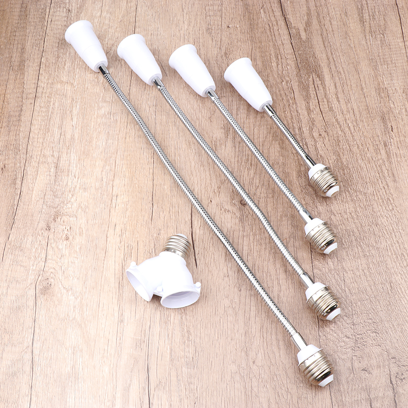 18CM 28CM 38CM 48CM Flexible E27 To E27 LED Bulb Extension Lamp Holder ...