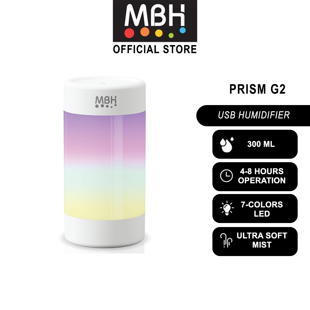 MBH Prism G2 Japan Style Ultrasonic Humidifier, Aroma Diffuser, Aroma ...