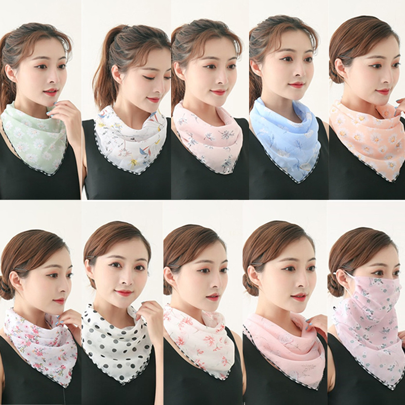 1Pc Women Mask Scarf Sun Protection Mask Outdoor Riding Dustproof ...
