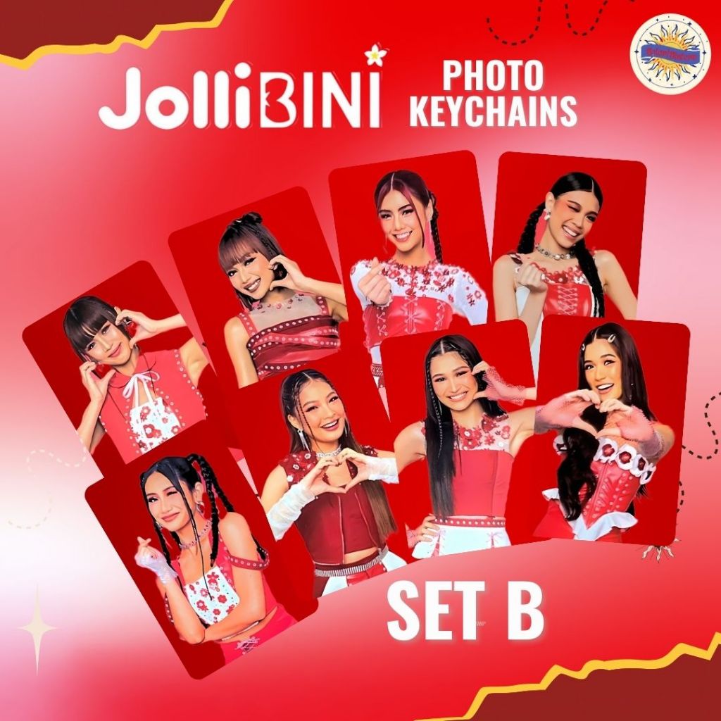 Fanmade BINI Jollibee x Bini Jollibini Inspired Acrylic Keychains back ...