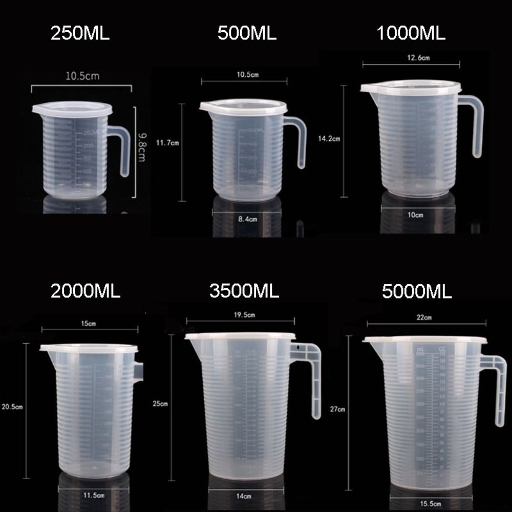 Laboratory Large-capacity Graduated Measuring Cup Transparent Plastic ...