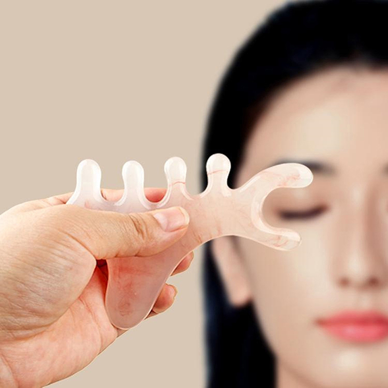 Body Meridian Massage Comb Plastics Five Wide Tooth Comb Acupuncture ...