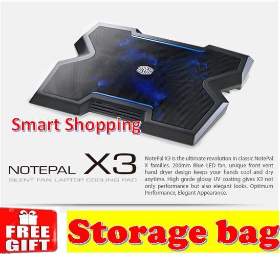 Coolermaster Notepal X3 Cooling Fan Laptop uo to 17 inch R9 NBC NPX3 GP Notebook Laptop cooler Singapore stock local warranty Cooler Master Lazada Singapore