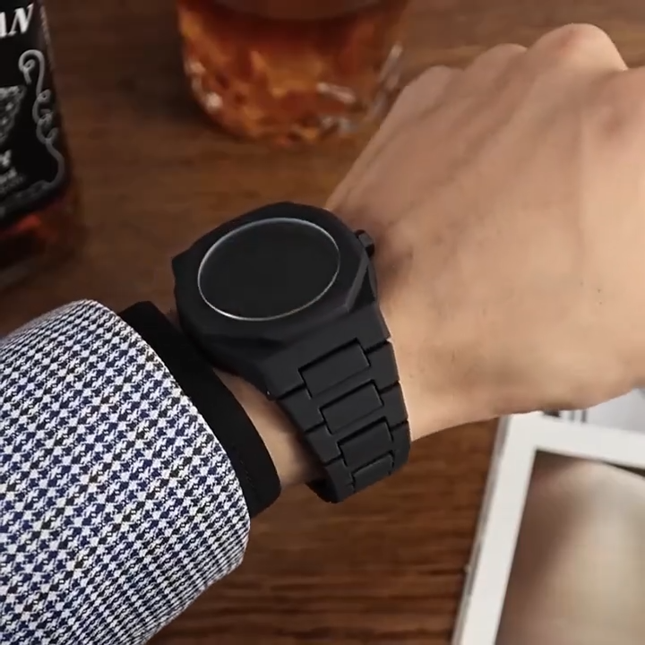 Black Arabic Aura watch For Men & Women - Elevate Your Style with the Bold Arabic Dial Watch ...