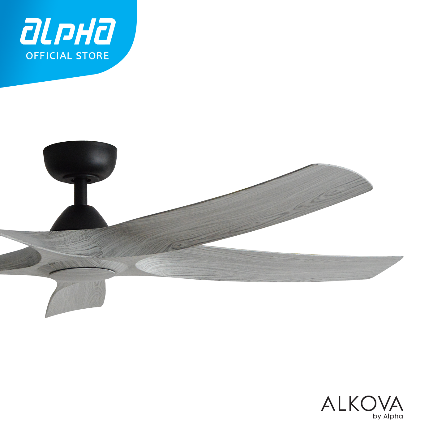 ALPHA Alkova - AXIS 56 Inch DC Motor Ceiling Fan with 5 Blades (8 Speed ...