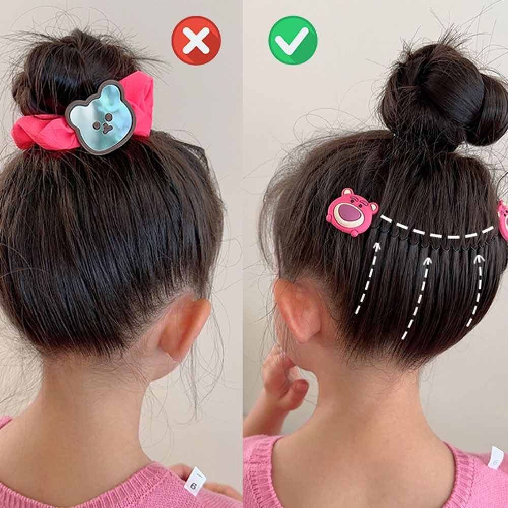 Sweet Kuromi U Shape Hair Styling Comb Strawberry Bear SpongeBob Hair ...