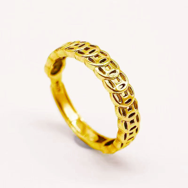 【Special offer】Thai Silver Retro Money-gathering Coin Ring Women's ...
