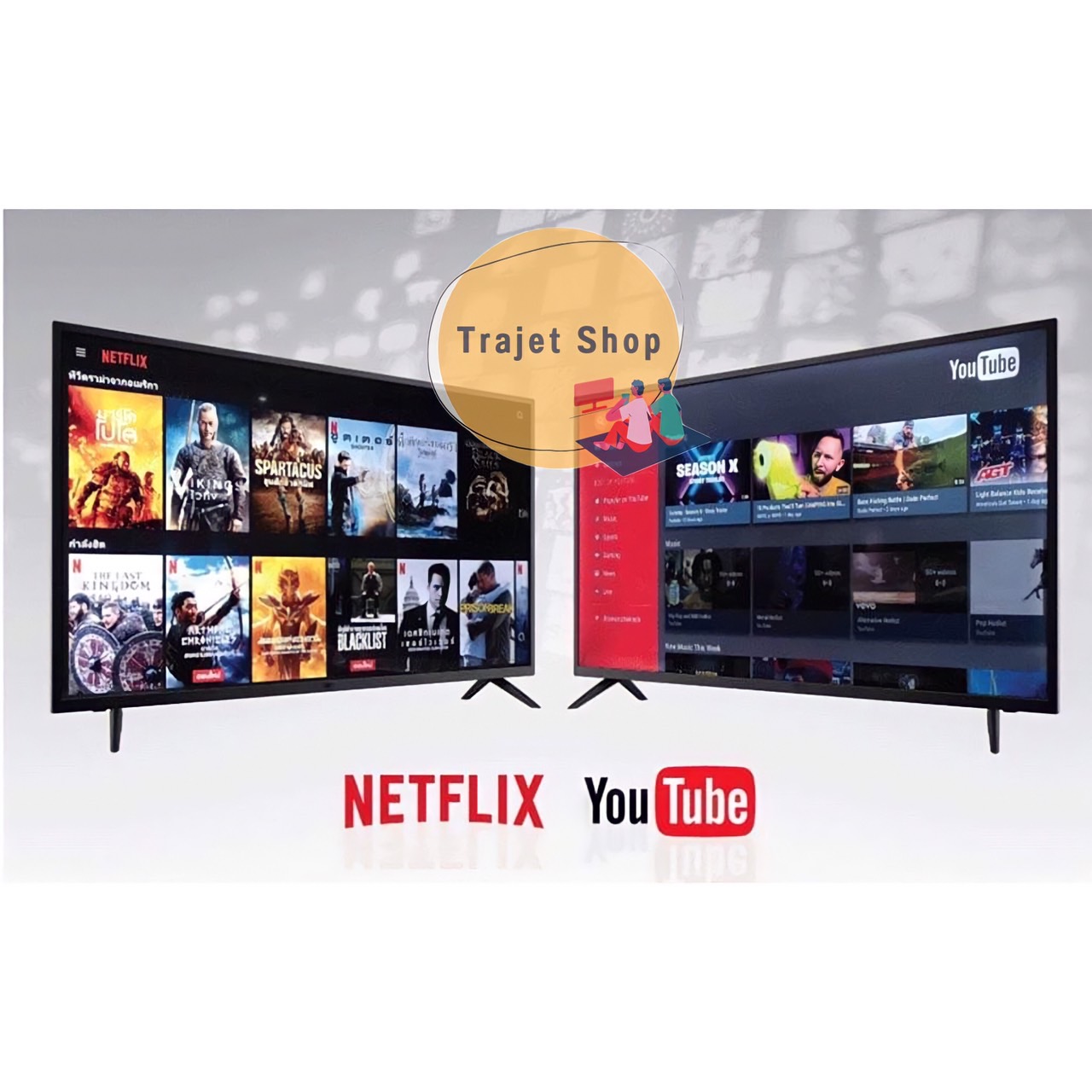 ทีวี Smart TV 40 นิ้ว Trajet ราคาถูก คุณภาพสูง รับประกัน1ปี - TRAJET ...