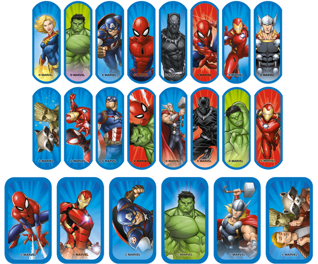 Hansaplast Assorted Characters Plasters * MICKEY* *FROZEN II* *MARVEL ...