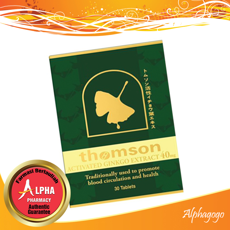Thomson Activated Ginkgo 40mg (30 Tablets) | Lazada
