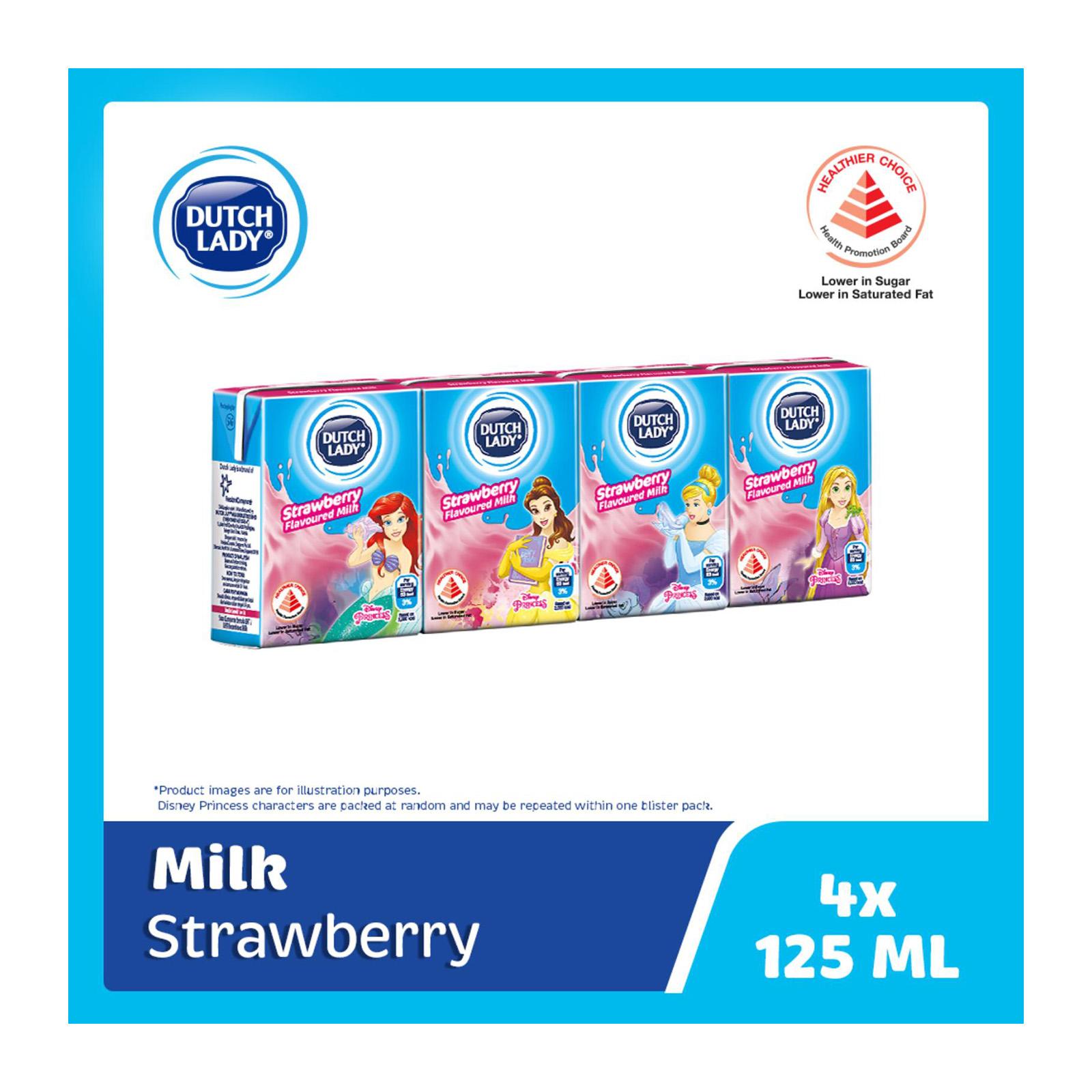 Dutch Lady Disney Princess 125ML Milky Strawberry UHT Milk | Lazada ...