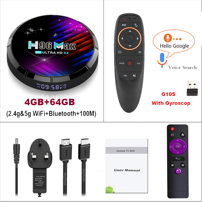 New H96 Max X4 Android 11 TV Box Amlogic S905X4 Quad Core Cortex A55 8K ...