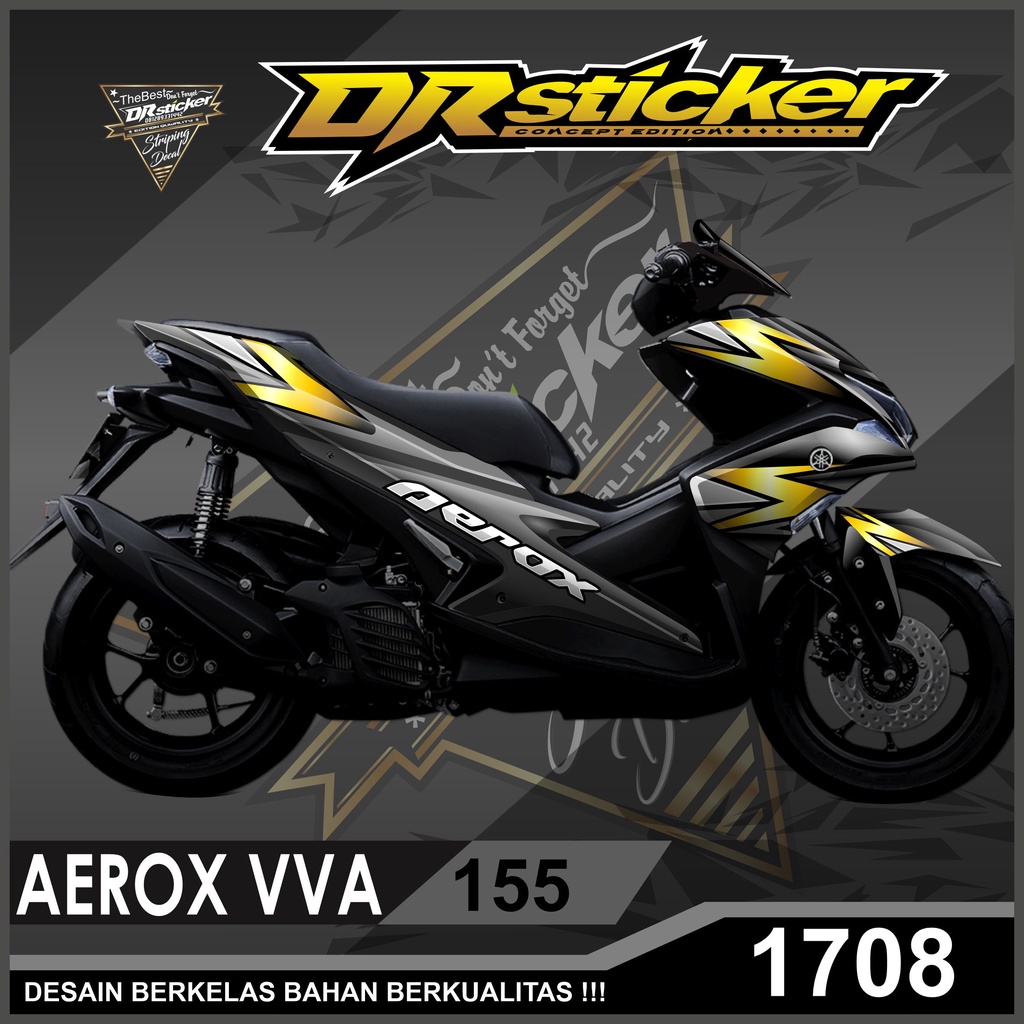 Stiker aerox 155 full body Aerox 155 VVA variasi motor desain Racing ...