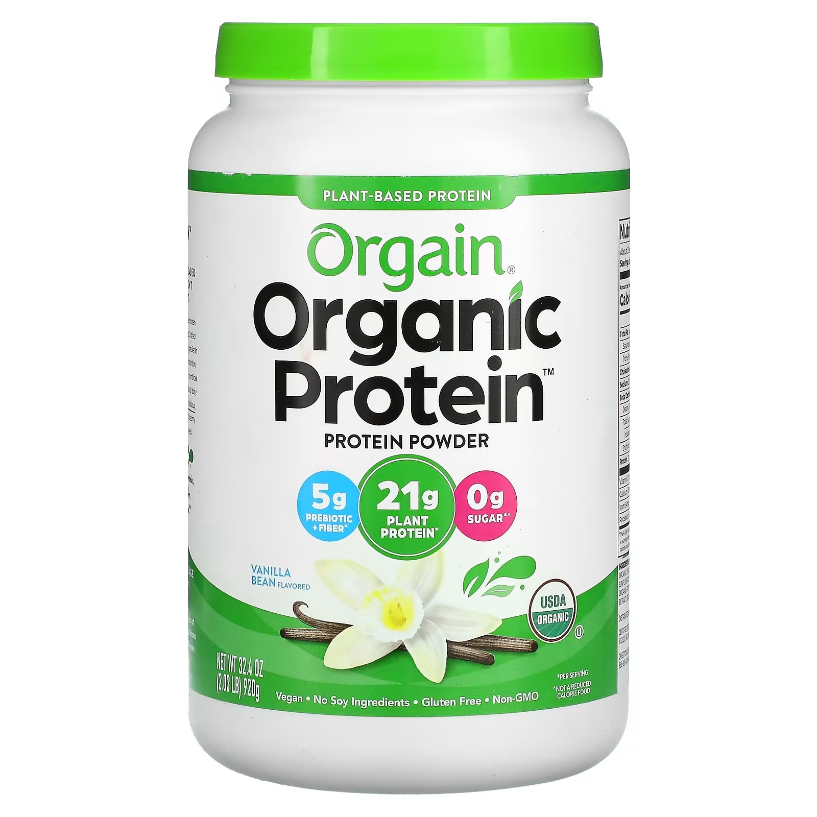 Orgain Vegan Plant Protein Powder 1Lbs-2 Lbs , Orgain Sport Protein 2 Lbs 30g Plant Protein ...
