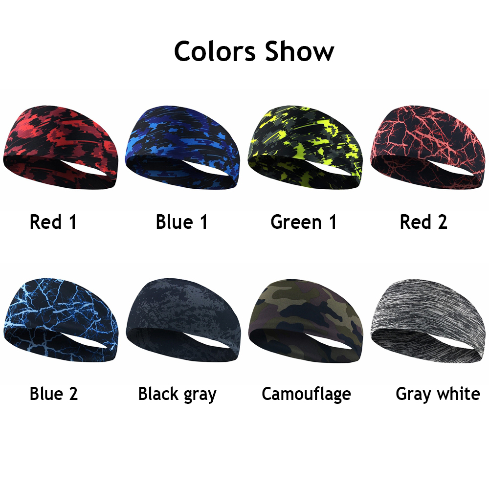 2021 Sport Running Fitness Sweatband Sport Hair Bands Bike Cycling ...
