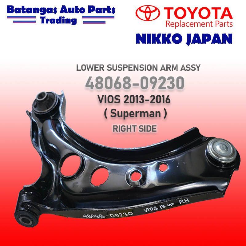 Lower Arm Suspension Assembly Vios 2013-2016 Right Side 48068-09230 ...