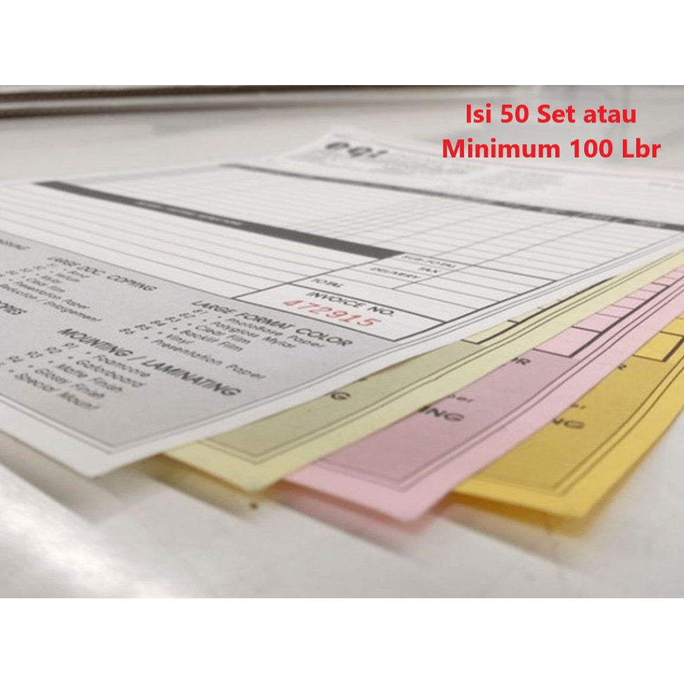 Cetak Nota A5 atau F5 Kertas NCR Custom / Kuitansi / Surat Jalan ...