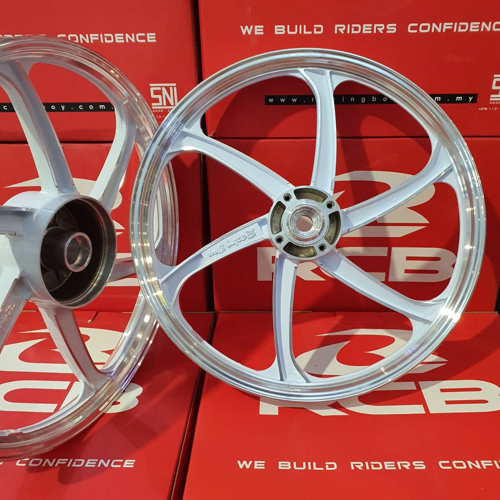 RCB ล้อแม๊ก YAMAHA - X1 / Spark-Z / Spark110 สีขาวปัดเงา - Dangalai ...