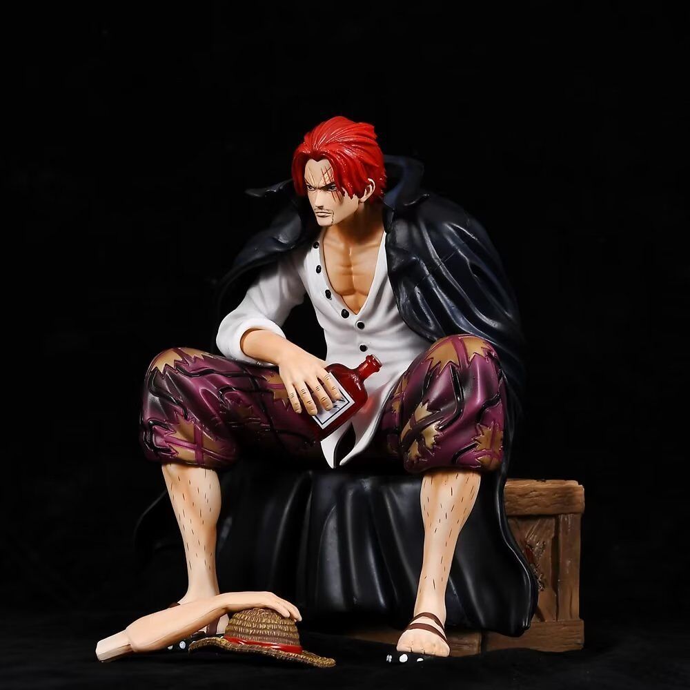 One Piece gk sitting red-haired Yonko Shanks interchangeable BT figures ...