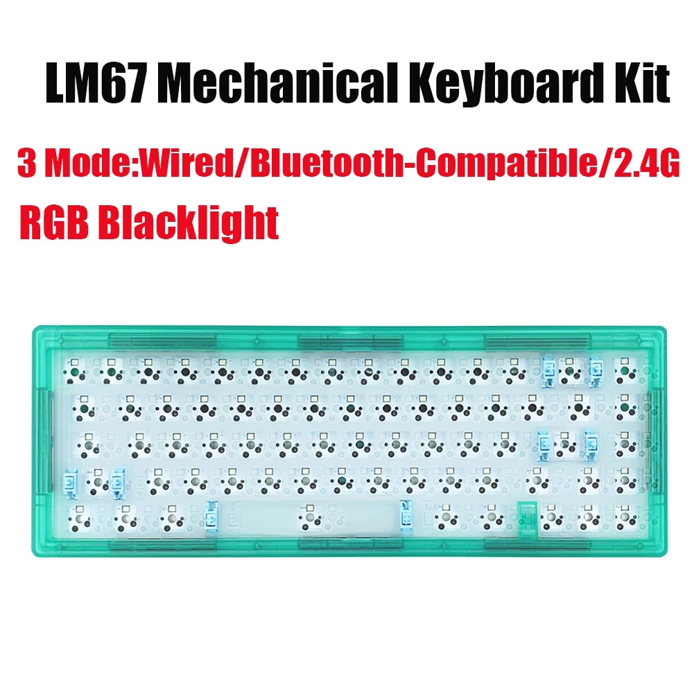 MK870 RGB LED Mechanical Keyboard RGB Backlit LED Hot Swappable Socket ...