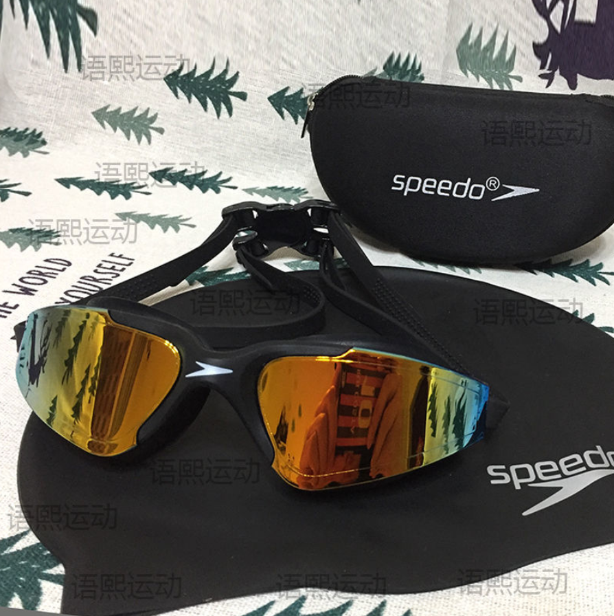 【READY STOCK】Speedo Large-frame Waterproof and Anti-fog Unisex Swimming ...