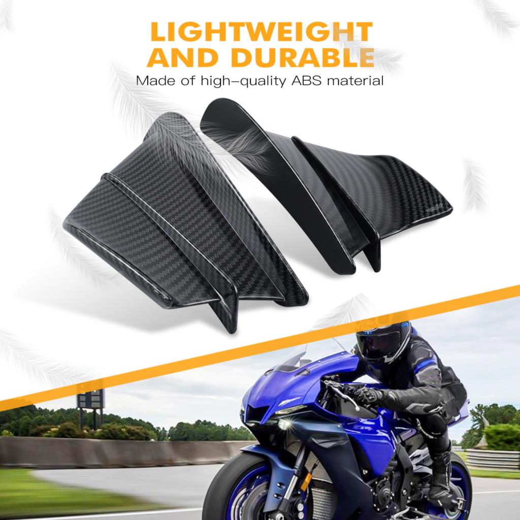 NEW 【Too much love!】Motorcycle Winglet Spoiler Fairing Wing Kit For ...