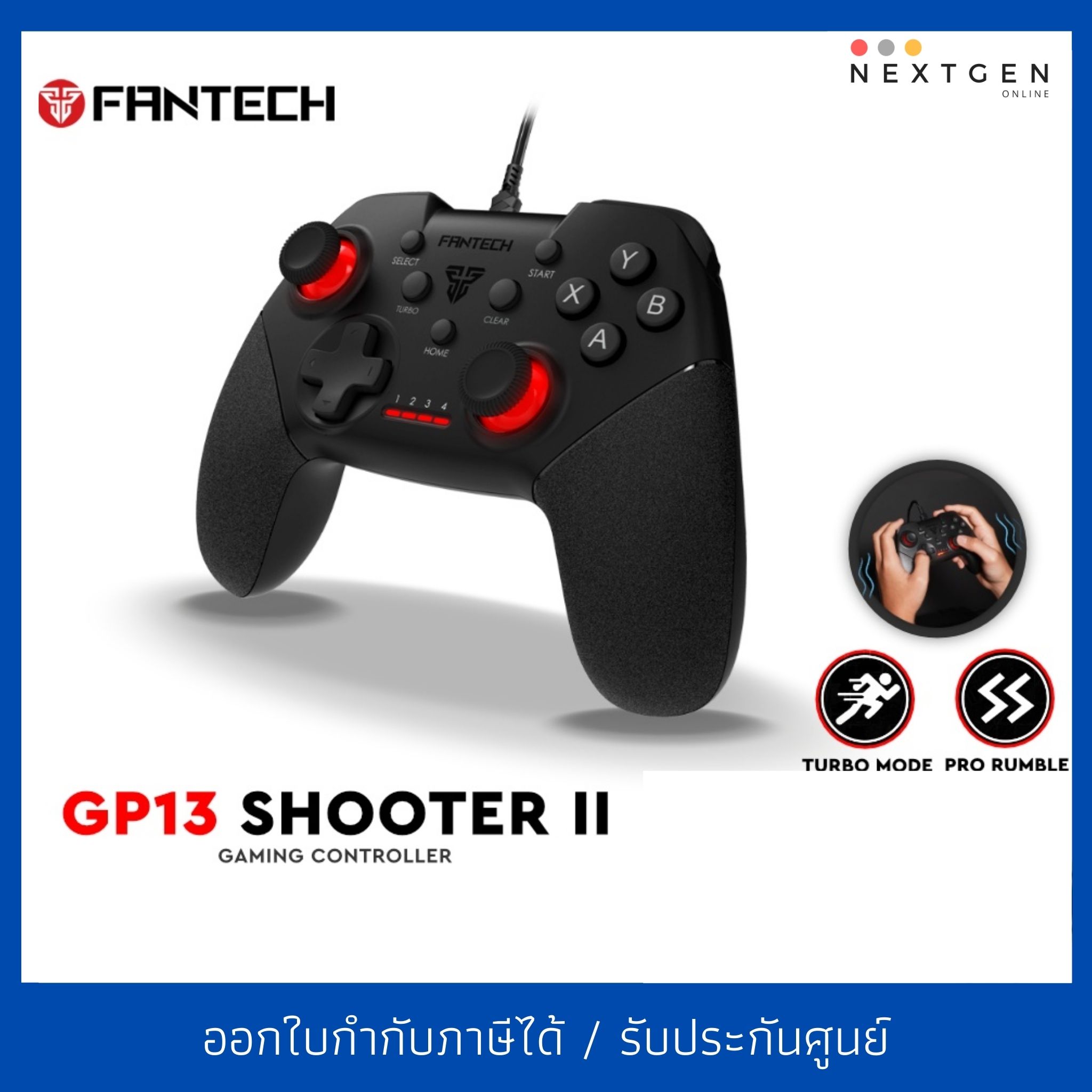 FANTECH GP13 SHOOTER II Gaming Controller น้ำหนักเบา ระบบ X-input มา ...