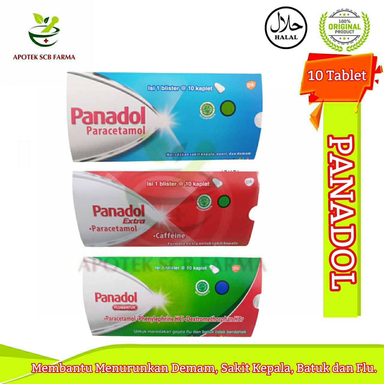 Panadol Flu & Batuk/Paracetamol/Extra - All Vrian | Lazada Indonesia