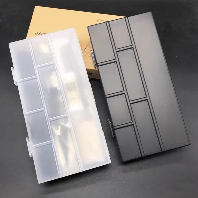 MANYOU Barber Tools Storage Box Hair Clips Combs Storage Case Multigrid ...