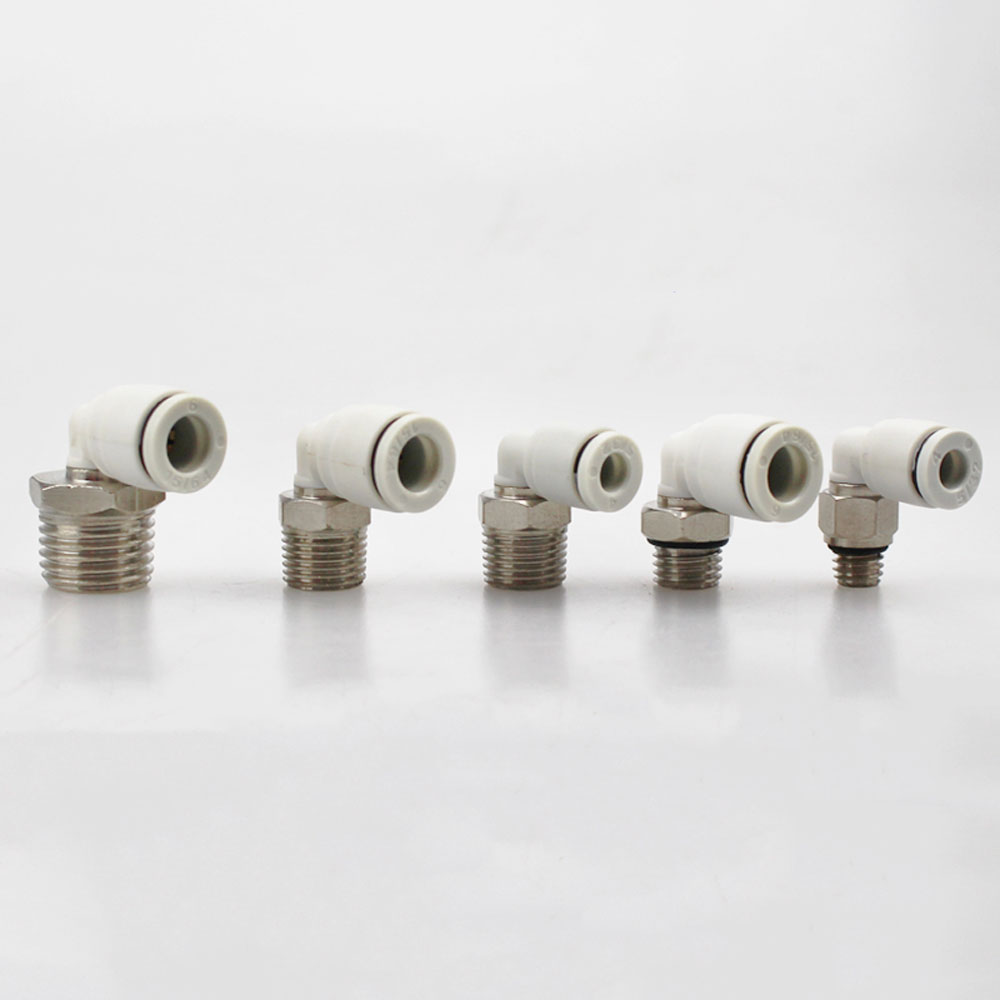 M3 M4 M5 M8 1/8" 1/4" Bsp Male X 3 4 6mm Elbow 90 Degree Brass ...