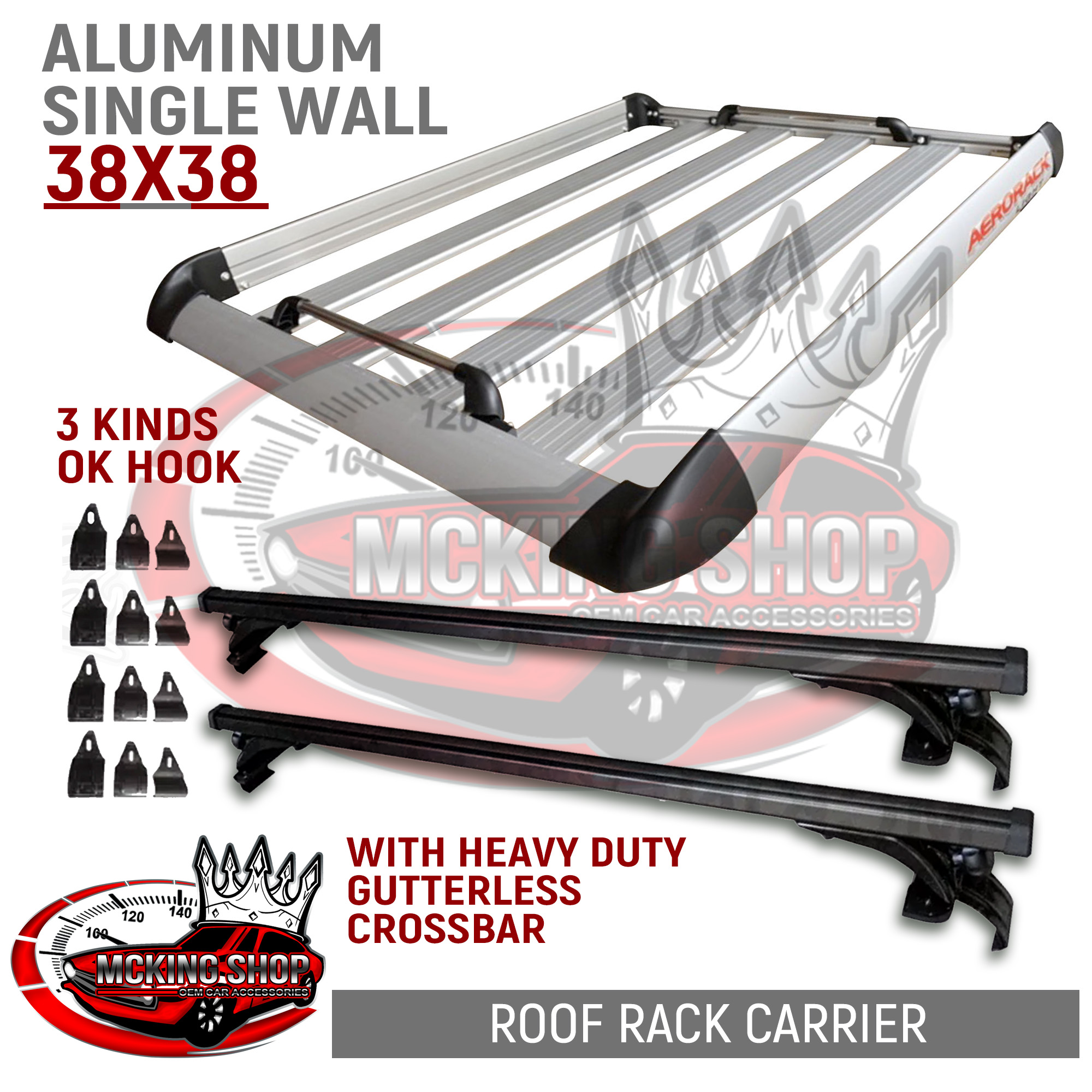 AERORACK / AERO RACK Universal Aluminum Roof Rack / Roofrack Top Load ...