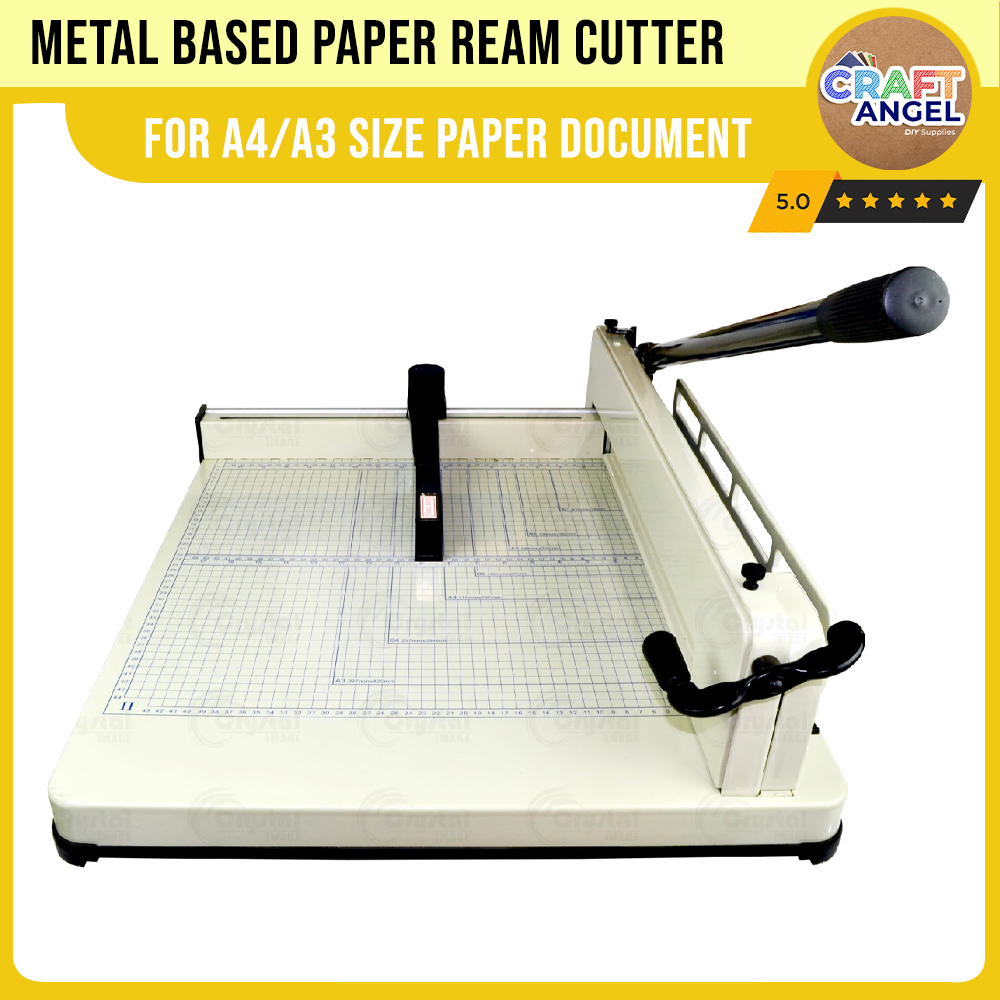 Officom Metal Based Paper Ream Cutter with Measuring Scale for A4 / A3 ...