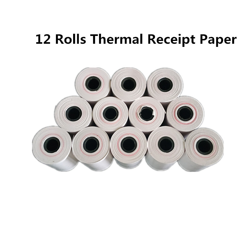 Universal 3 Rolls 57x30mm Thermal Receipt Paper Sticker Goojprt Rongta ...