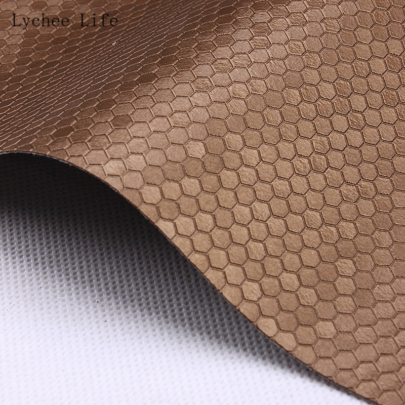 Lychee Life A4 Honeycomb Pattern Pvc Fabric Artificial Bag Elastic ...