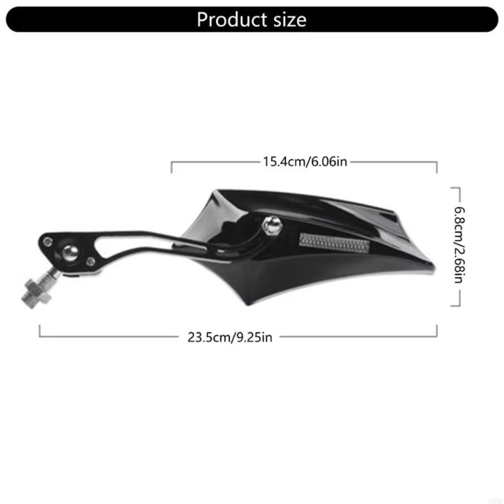 Versatile HD Glass Motorcycle Rearview Mirror 360 Degree Adjustable Car ...