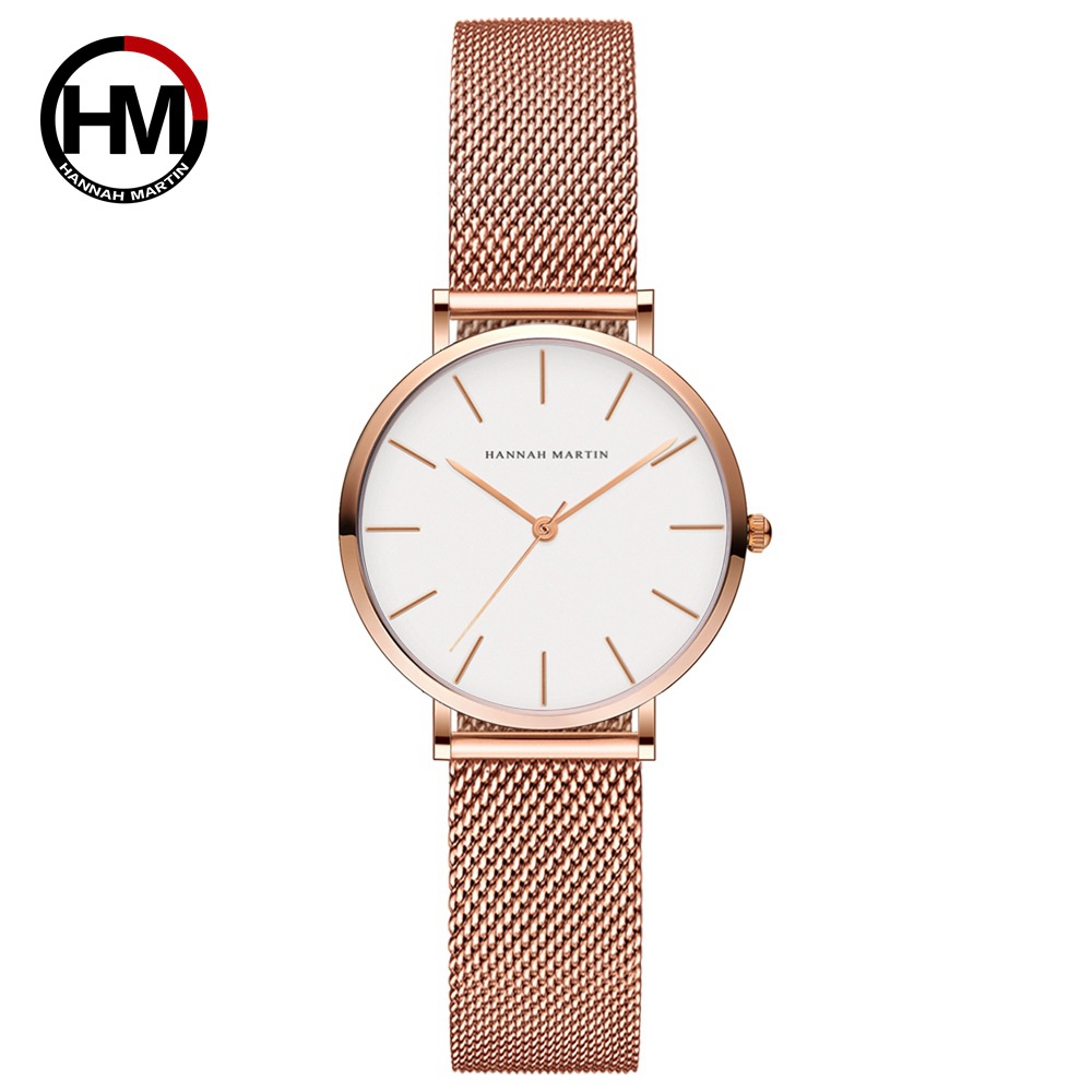 Hannah Martin Women's Watch 33mm dial design, Japanese Miyuda movement ...