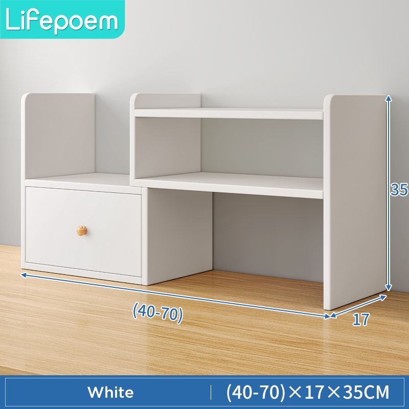 Adjustable Desktop Storage Rack Shelf Expandable shelf Organizer space ...