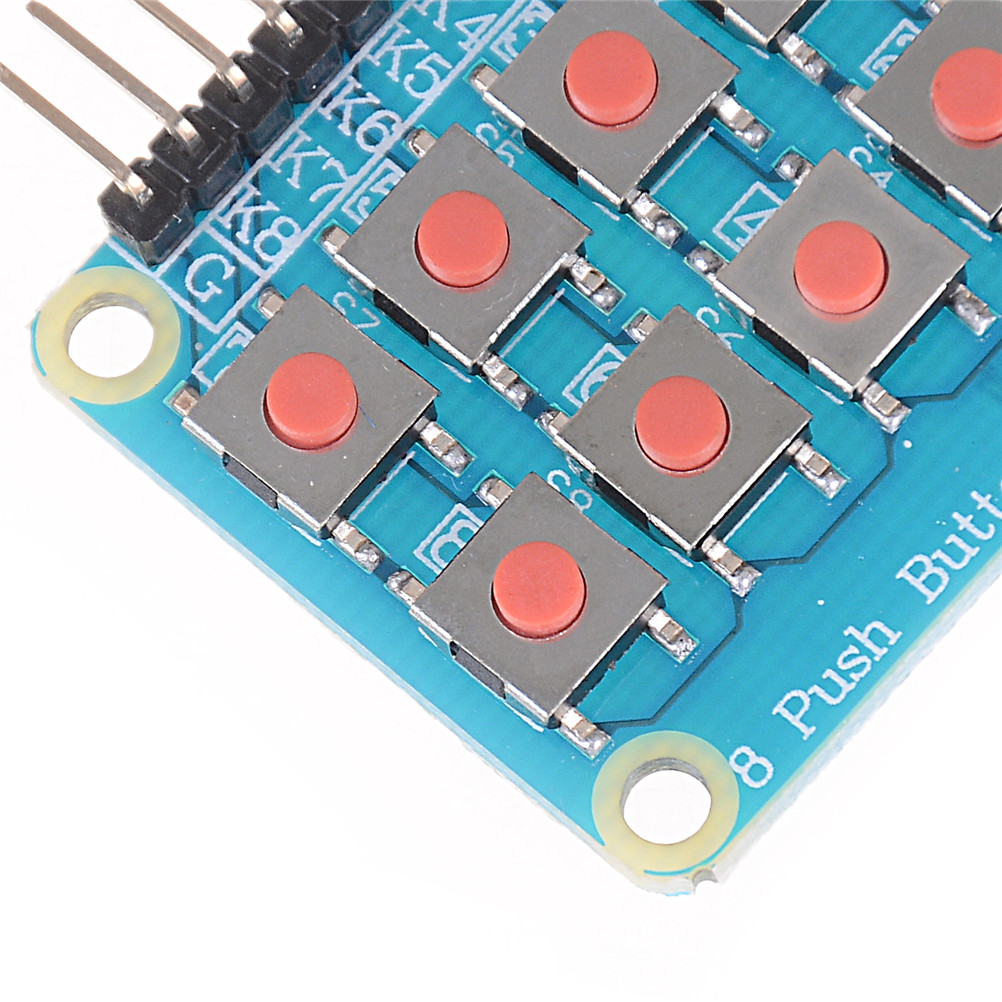 【TrendGlobe】2x4 Keypad Matrix 8key Keyboard Module 8 Push Buttons V1.00 ...