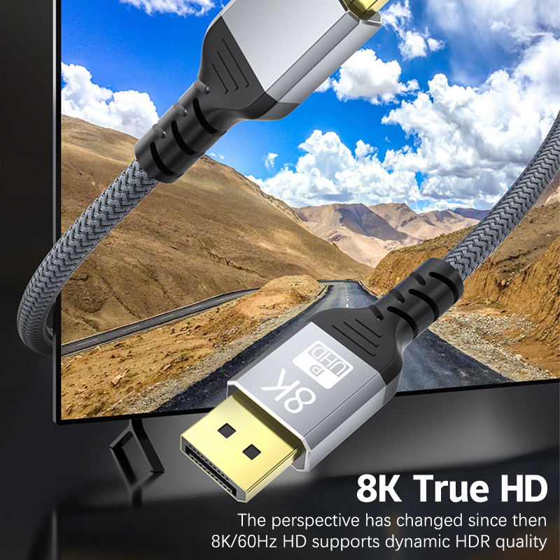 Displayport Cable DP 1.4 8K@60Hz 4K@165Hz Video Audio Display Port ...