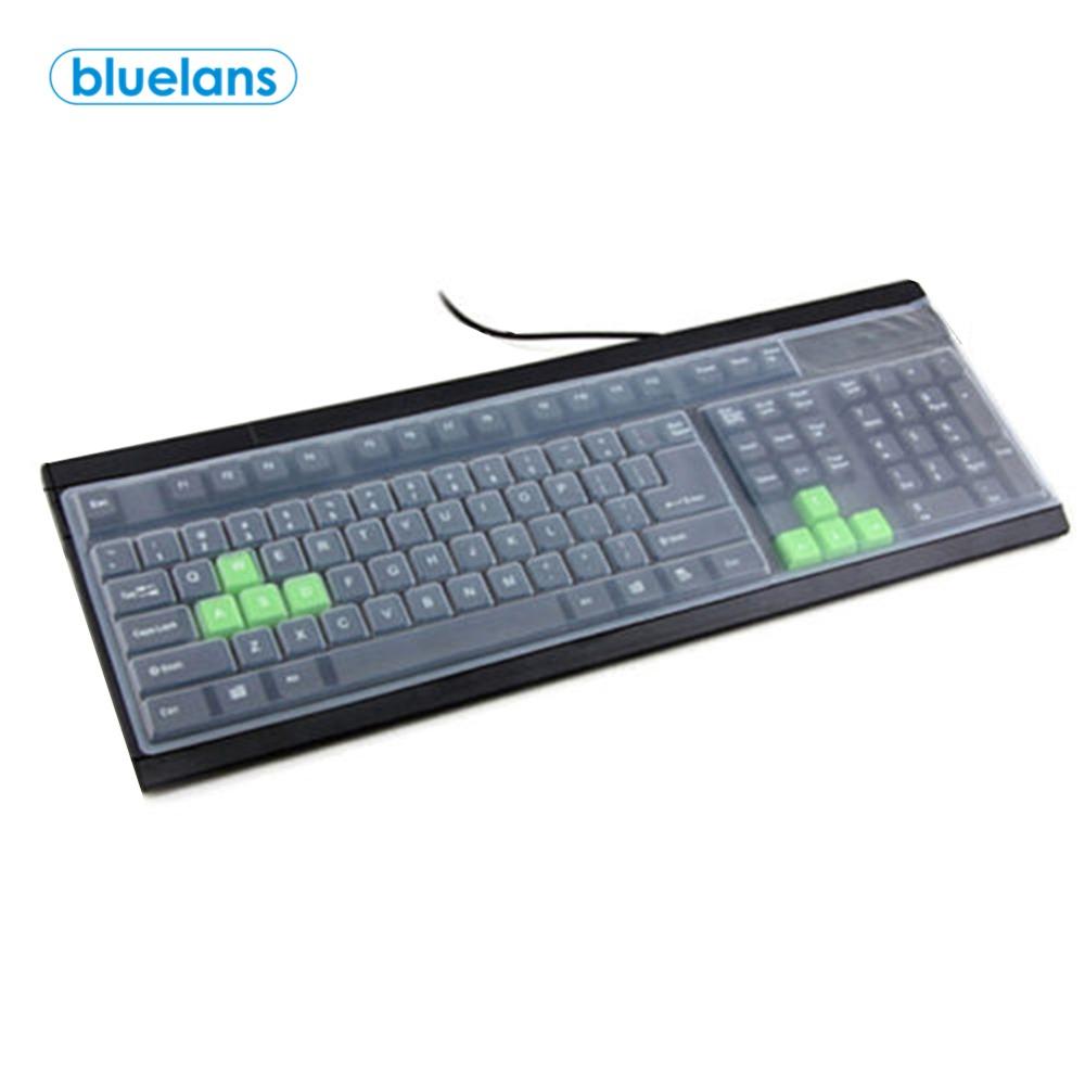 Universal Silicone Keyboard Cover Sticker Desktop Computer 108 Keys ...