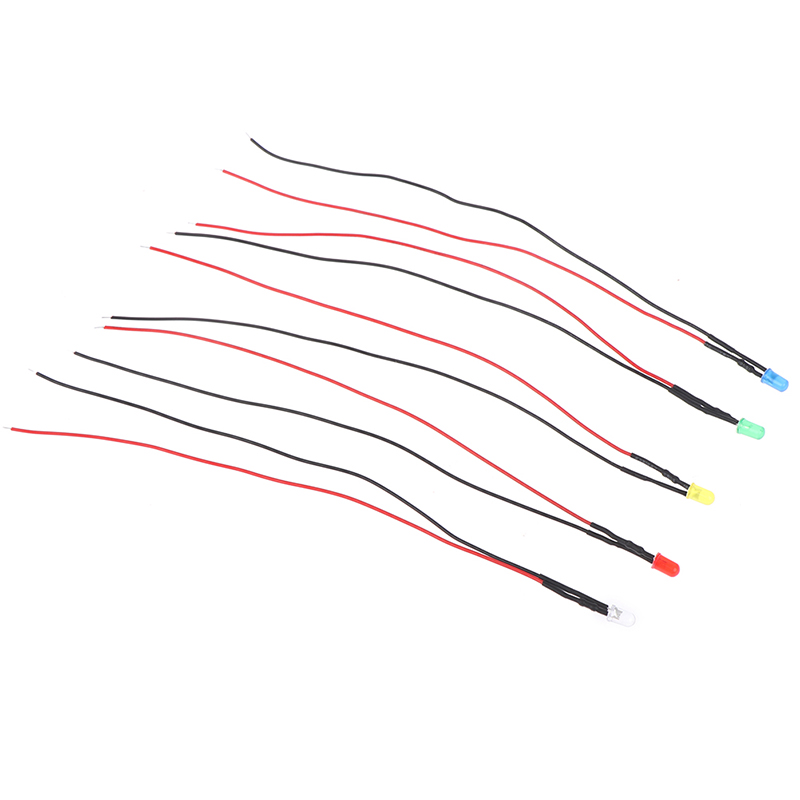 5pcs high brightness 12V 5mm small light bulb LED strip line 20cm ...
