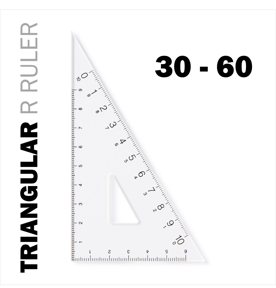 Muji Acrylic Triangular Ruler | Lazada PH