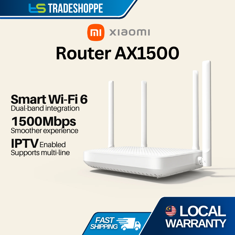 Xiaomi Router AX1500 5GHz WiFi 6 Adaptive Gigabit Ethernet Port Support ...