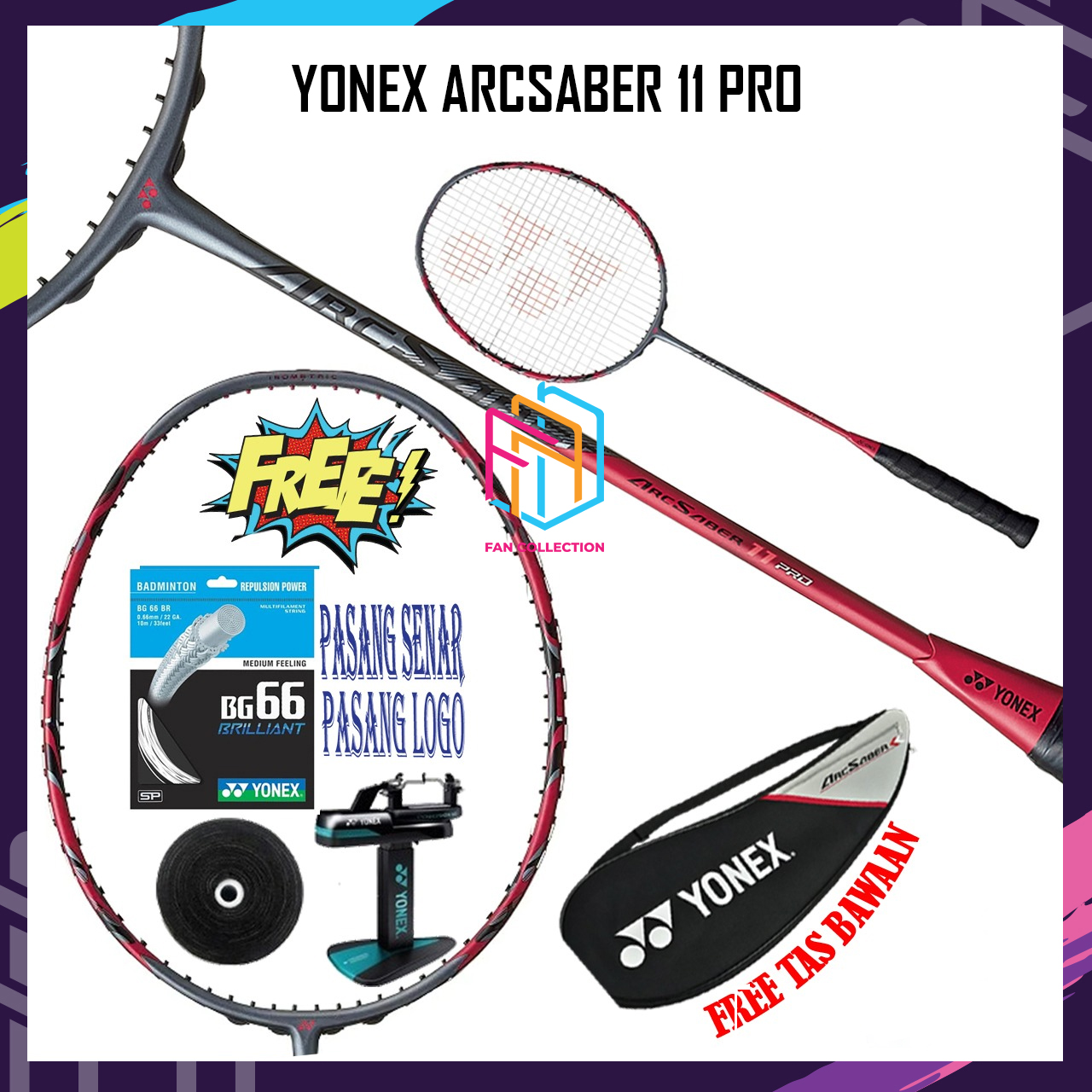 YONEX ARCSABER 11 PRO / ARC SABER 11 PRO / RAKET BADMINTON ORIGINAL | Lazada Indonesia