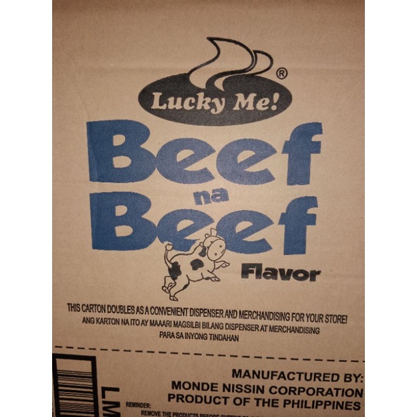Lucky Me! Instant Noodles Beef & Chicken Flavor ( 1 Box ) | Lazada PH