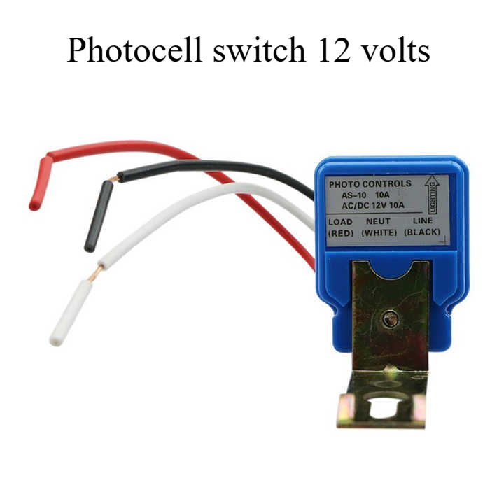 DC 12V Photocell Sun Switch Automatic On/Off Light Control Sensor ...